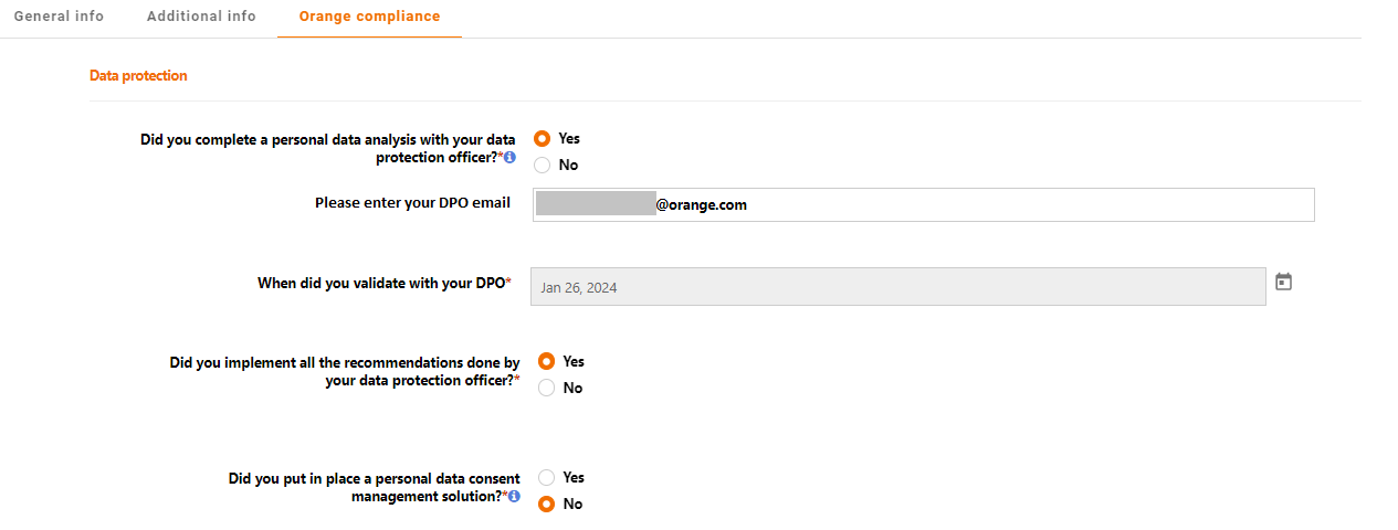 New Orange compliance controls – OMA support help center