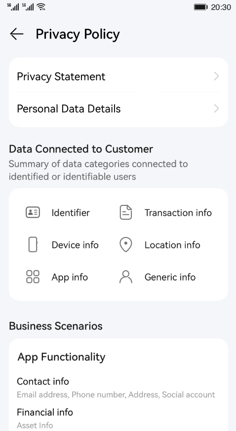 Setting Privacy Tags for app release on Huawei AppGallery – OMA support ...